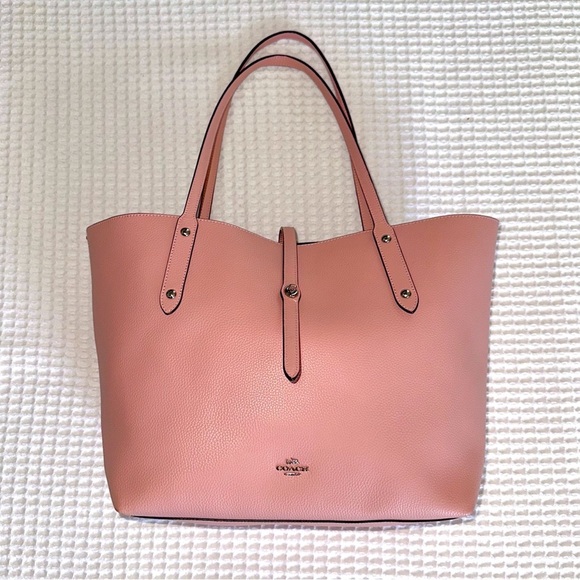 Coach | Bags | Coach Market Tote In Peonysilver | Poshmark